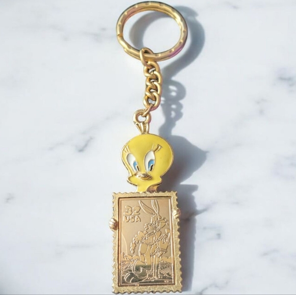 Warner Bros. | Accessories | Vintage Looney Tunes Tweety Bird Stamp ...